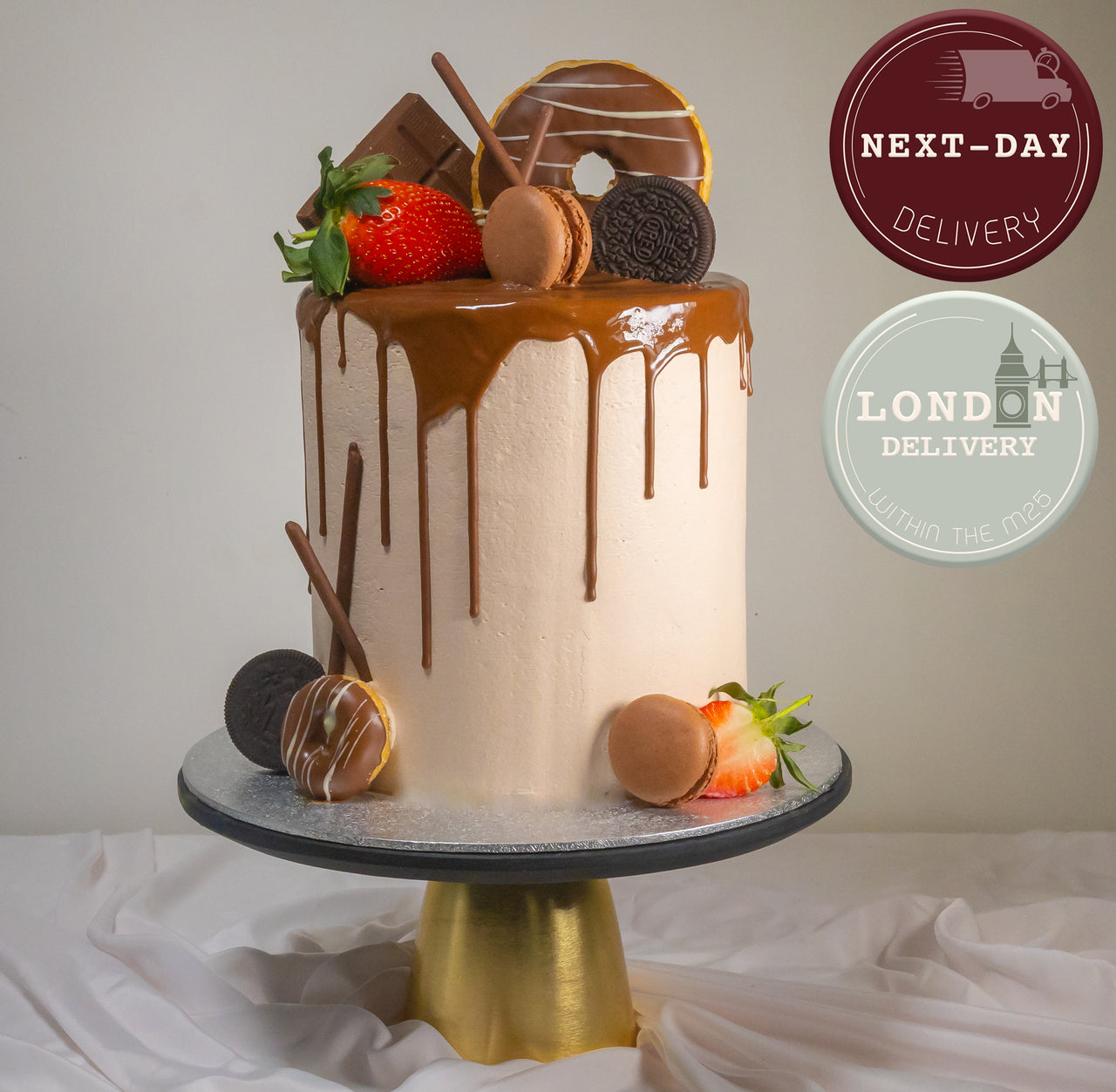 Fresh Chocolate Deluxe Cake – Freddie's CakeShop
