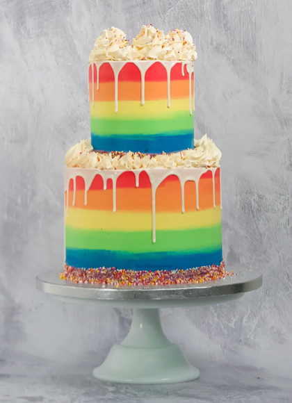Double Rainbow Cake – Freddie's CakeShop